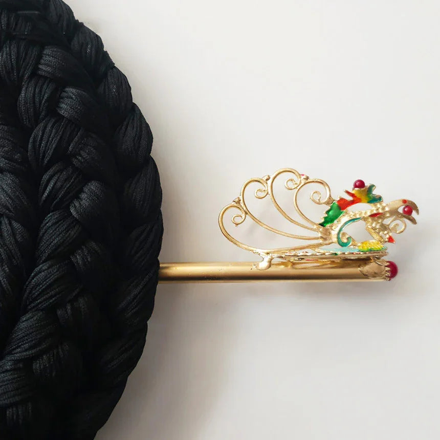 Phoenix Binyeo – Korean Hanbok Hair Stick with Phoenix Motif