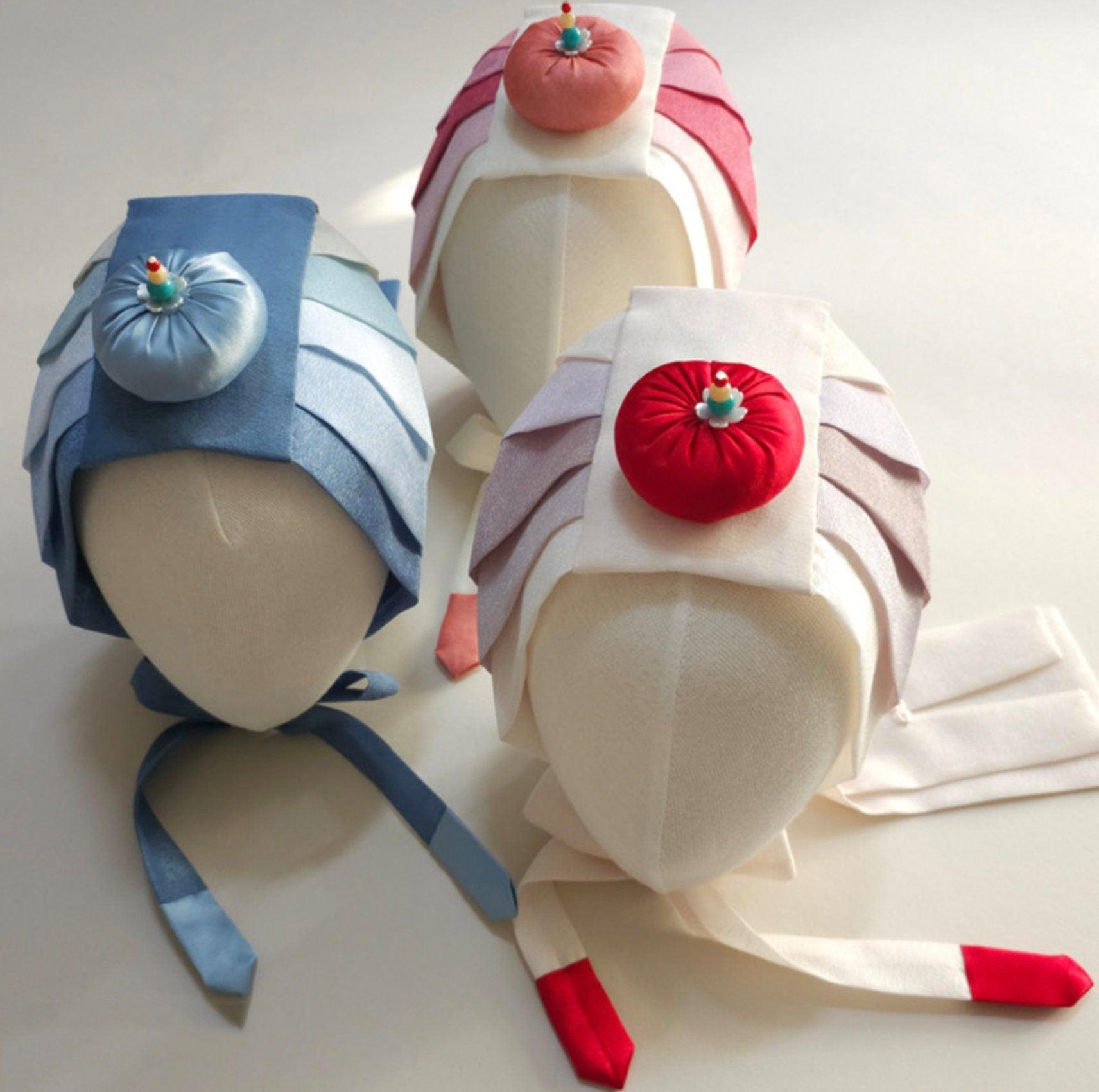 Jade Pumpkin Bonnet - Charming Girl Hanbok Hat