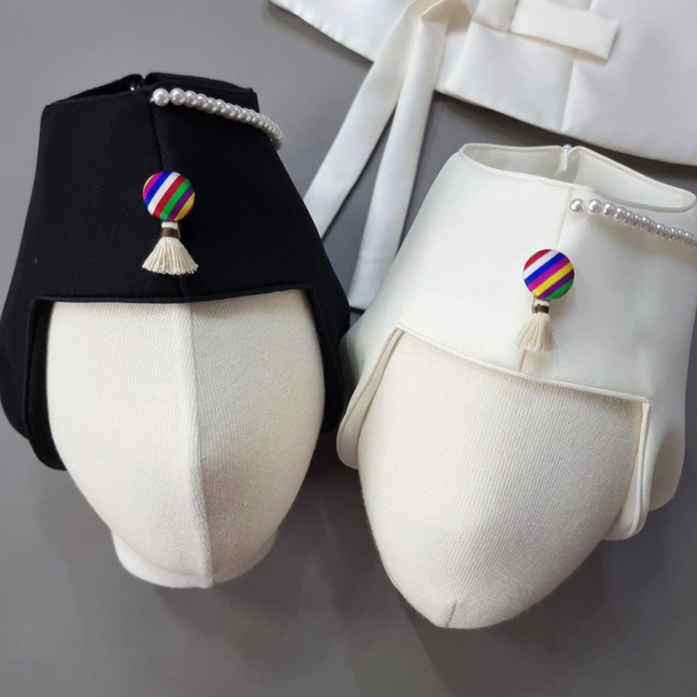 Saekdong Button Jobawi for Girl Hanbok | Baby Hanbok Hat
